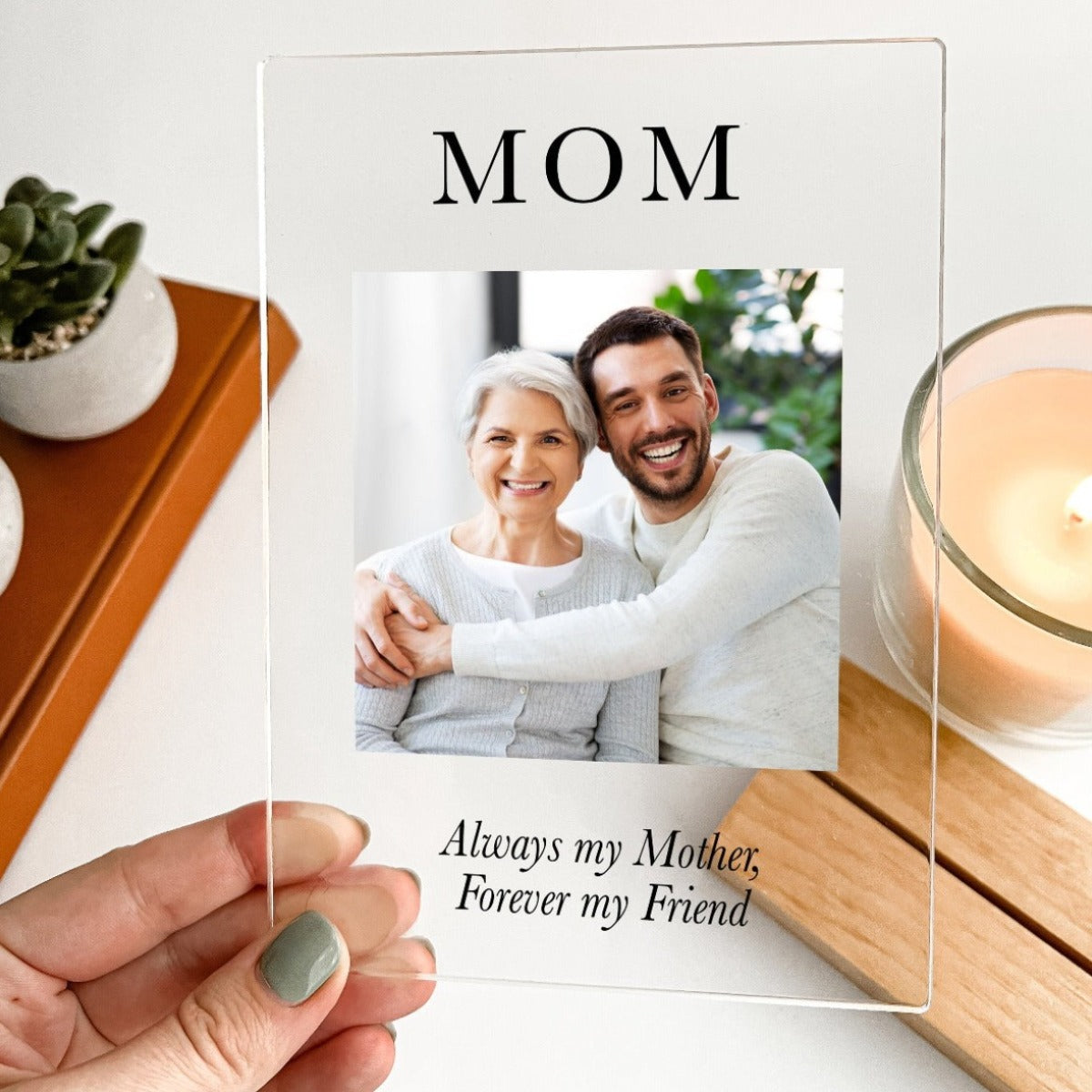Custom Personalized Free Engraved Photo Picture Plaque For Mom – Giftrike